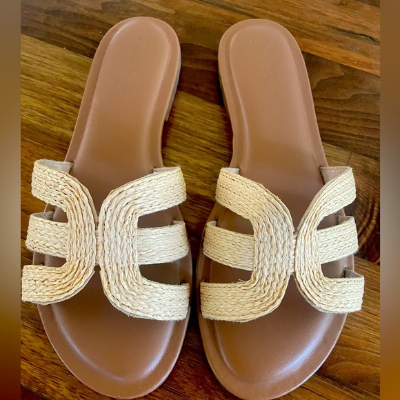 The Drop | Shoes | Rafia Slides | Poshmark